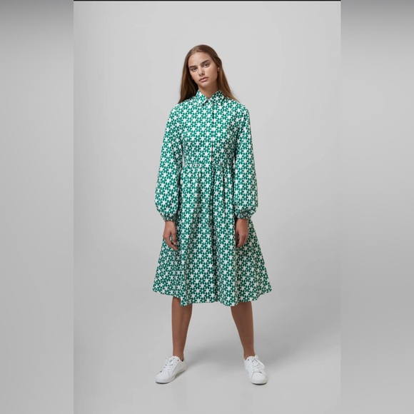 Elle.Oh.Elle | Dresses | Elleohelle Green Patterned Dress | Poshmark